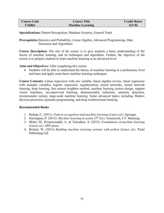 Bs cs course outline | PDF