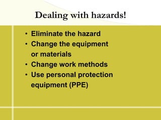 Basic Occupational, Safety and Health | PPT