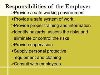 Basic Occupational, Safety and Health | PPT
