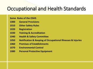 Basic Occupational, Safety and Health | PPT