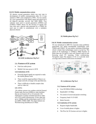 Differentiate between 2G, 3G, 4G,5G with Pros and Cons | PDF