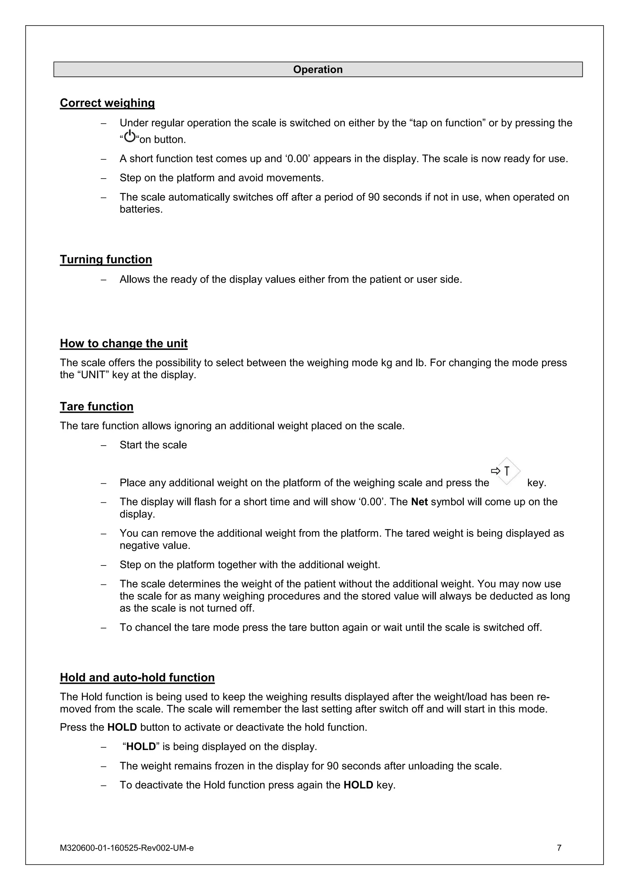 Báscula m320600 01 ade | PDF