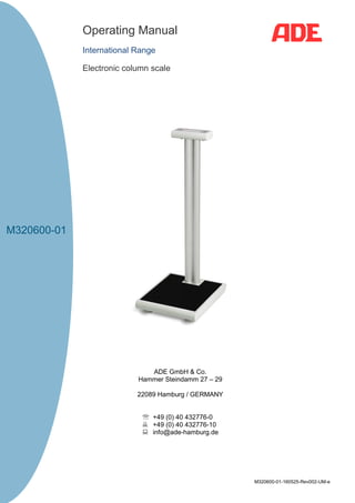 Báscula m320600 01 ade | PDF