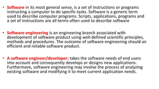 BSC Software & Software engineering-UNIT-IV | PPTX