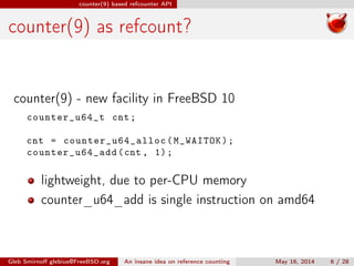 lwref: insane idea on reference counting | PPT