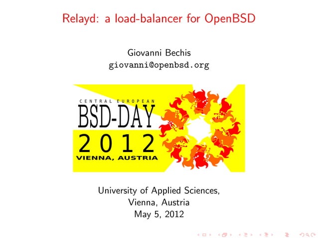Relayd A Load Balancer For Openbsd Ppt