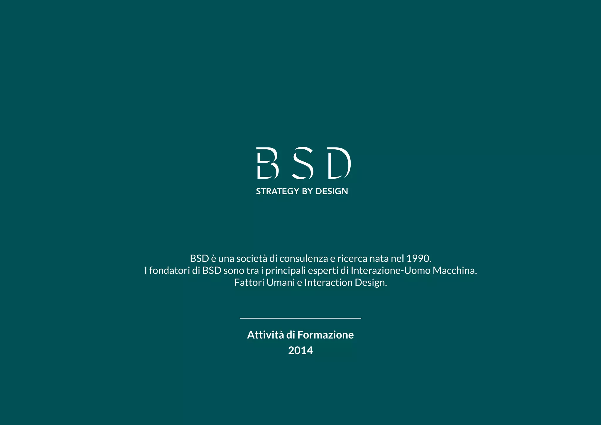 BSD Formazione Sett14 | PPT