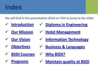 BSDI (Bangladesh Skill Development Institute) | PPTX