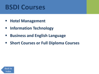 BSDI (Bangladesh Skill Development Institute) | PPTX