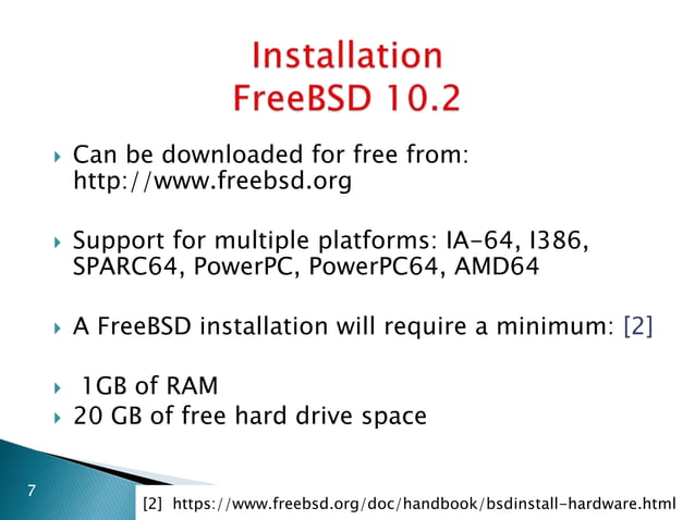 Bsd presentation | PPTX | Operating Systems | Computer Software and Applications