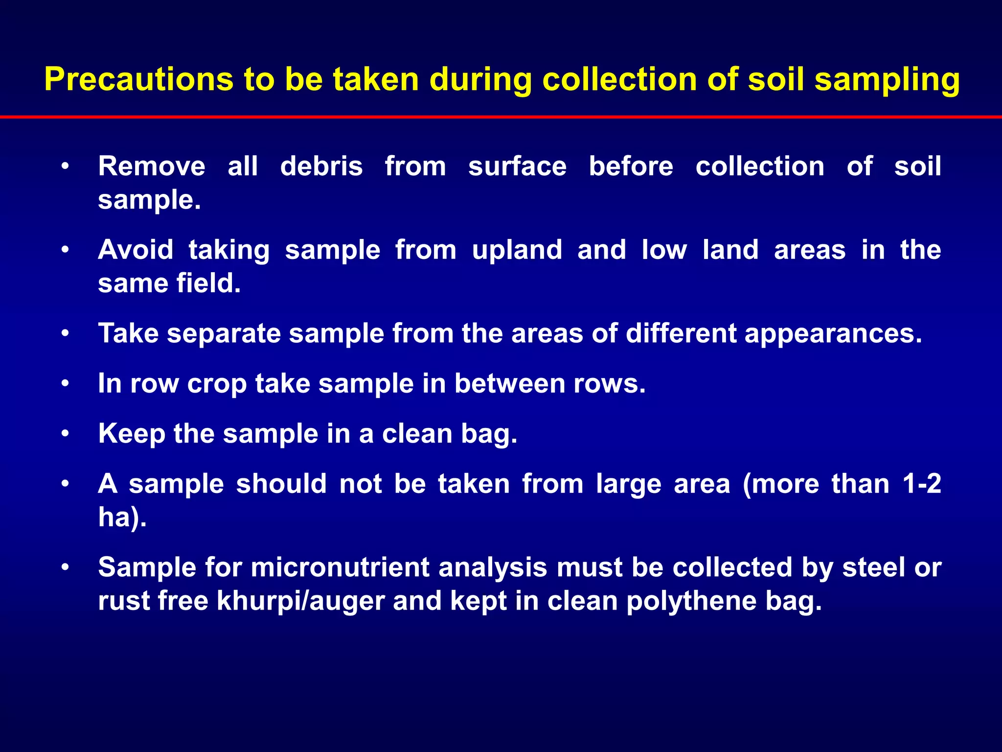 Method of Collection of Soil Samples for Their Testing | PDF