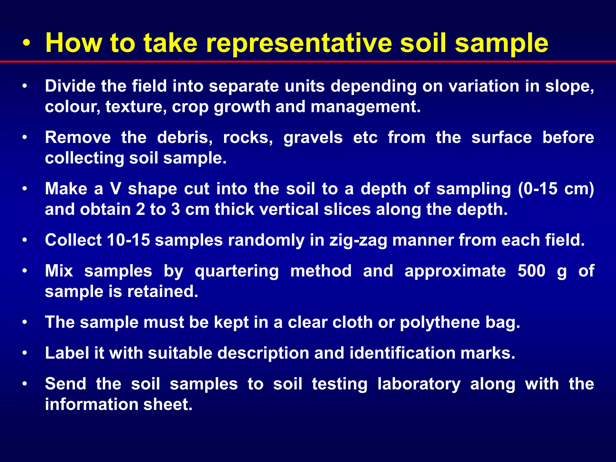 Method of Collection of Soil Samples for Their Testing | PDF
