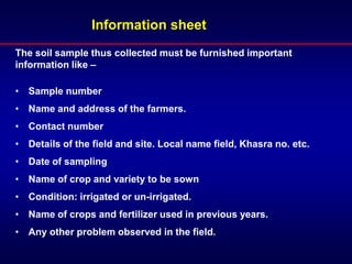 Method of Collection of Soil Samples for Their Testing | PDF