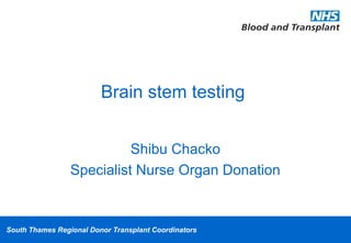 Brain Stem Death Testing | PPT