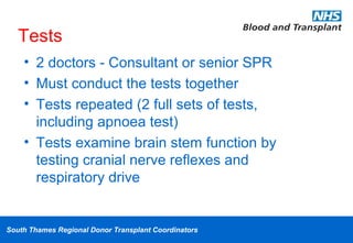 Brain Stem Death Testing and Organ Donation | PPT