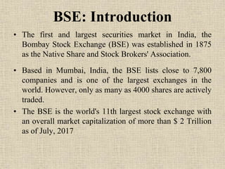 BSE MEANING REGULATION BOMBAY STOCK EXCHANGE | PDF