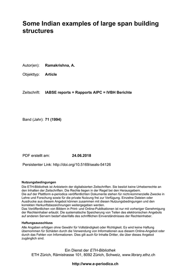 Indian examples of long span structures | PDF