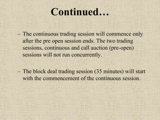 Bombay Stock Exchange | PPTX