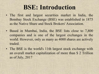 Bombay Stock Exchange | PPTX