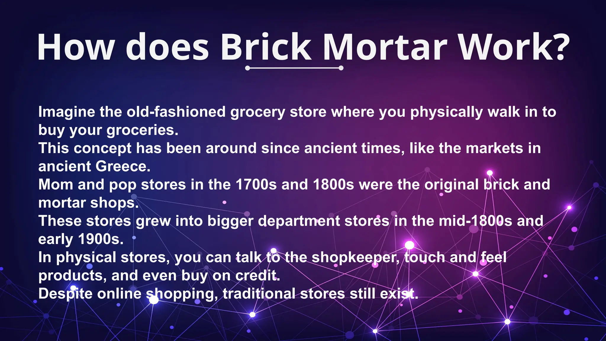DBMM Bricks and Mortar.pptx presentation | PPTX