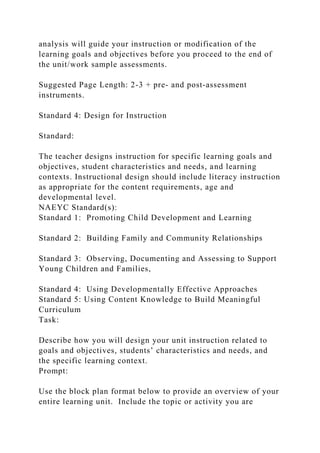 BSEDEarly Childhood Teacher Work SamplePerformance Prompt.docx