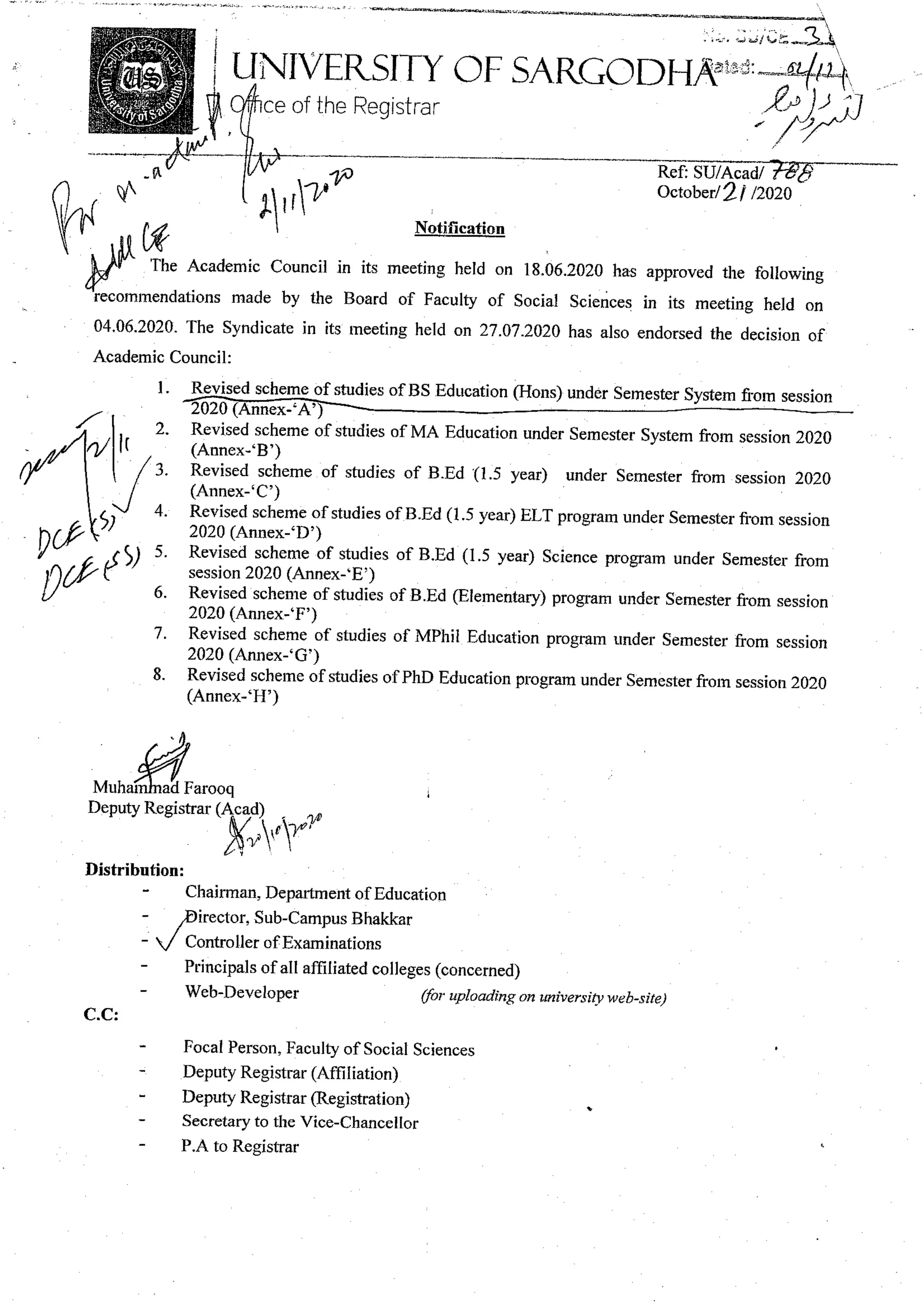 BS EDUCATION SEMESTER OUTLINE 2020 - 2024.pdf