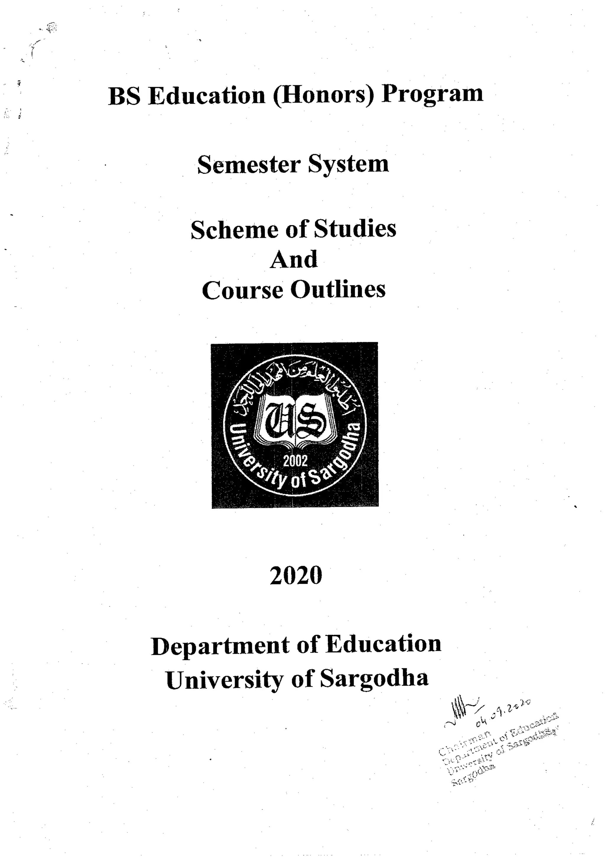 BS EDUCATION SEMESTER OUTLINE 2020 - 2024.pdf