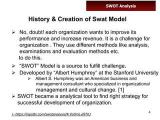 SWOT Analysis Entrepreneurship | PDF