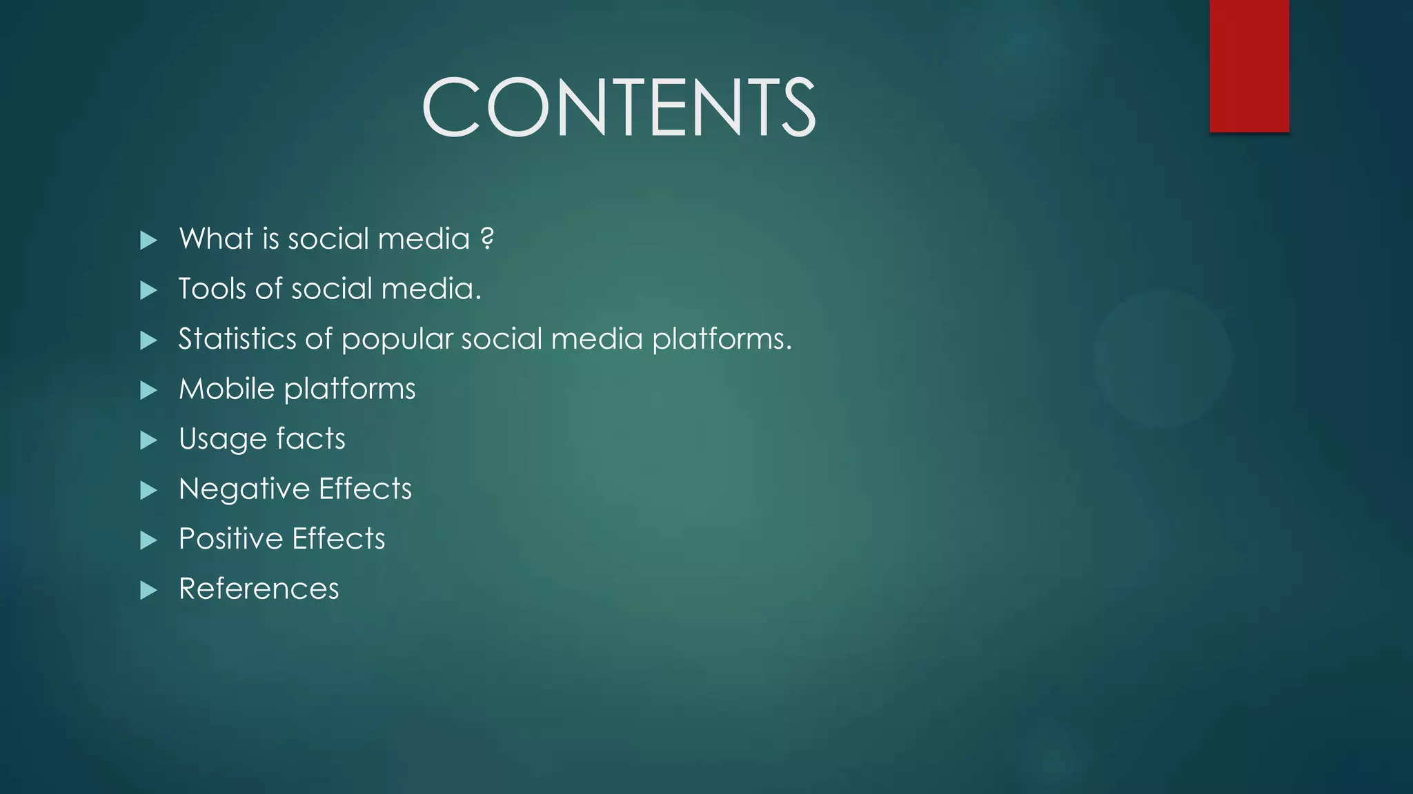 Effects of social media on youth | PPTX