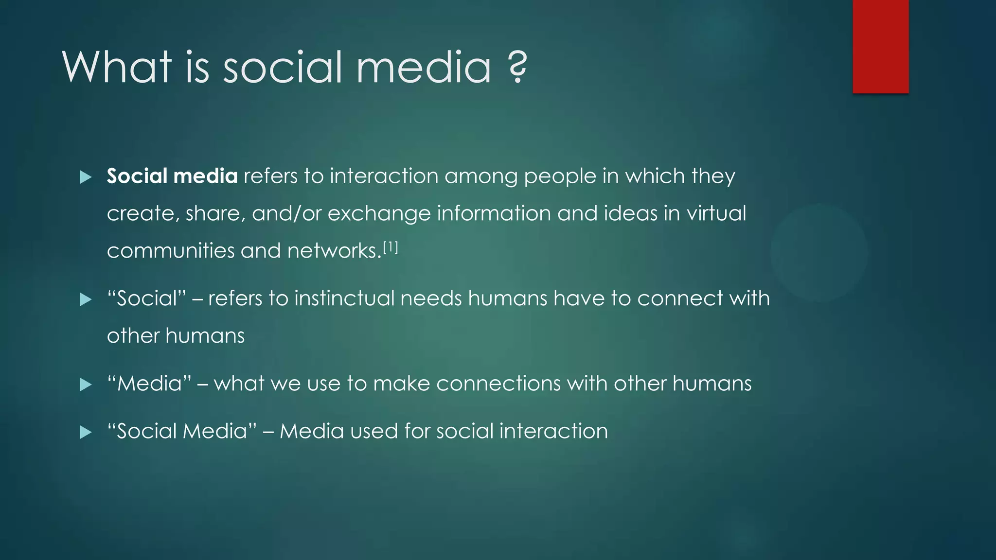 Effects of social media on youth | PPTX