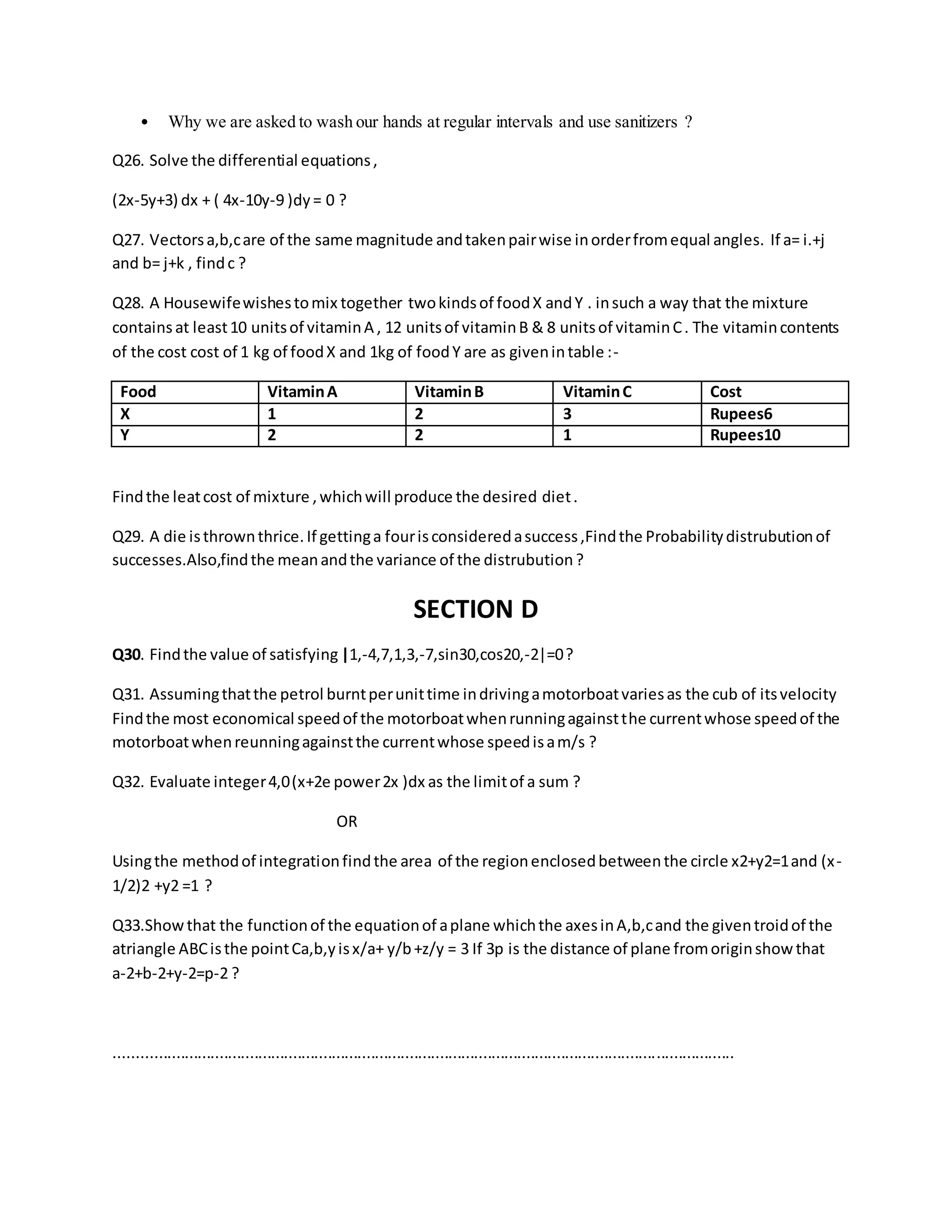 CLASS+2 BOARD PAPER 2021 | PDF