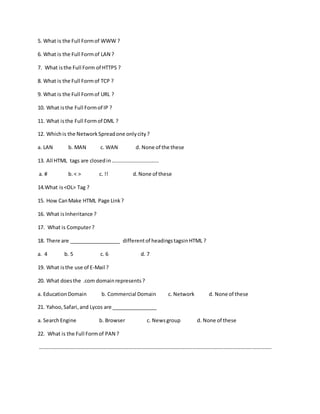 CLASS+2 BOARD PAPER 2021 | PDF