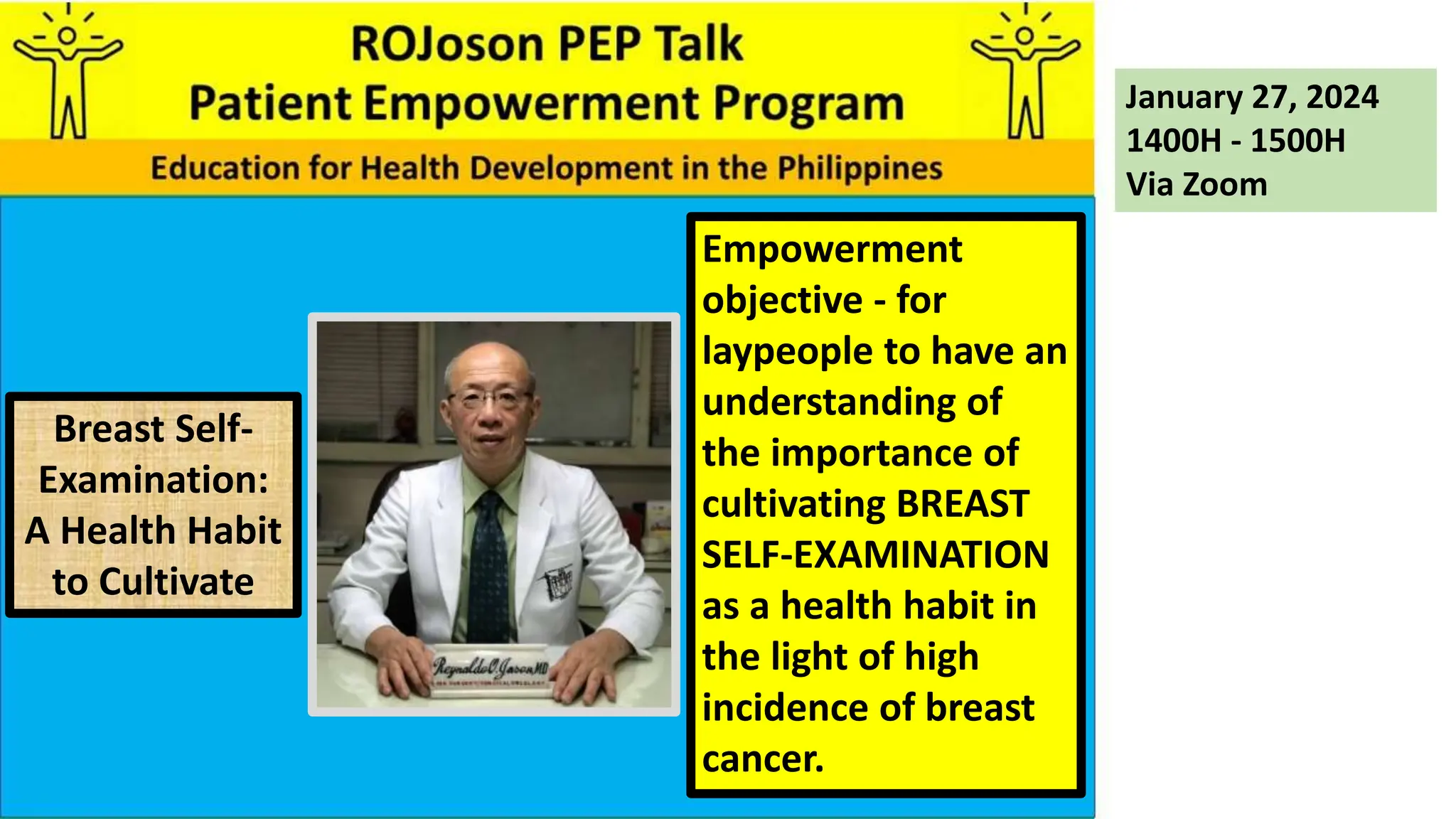ROJoson PEP Talk: Breast Self-Exam: A Health Habit to Cultivate and BSE ...