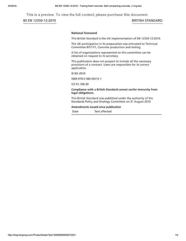 Bs en 12350 12 2010 - testing fresh concrete. self-compacting concrete1 ...