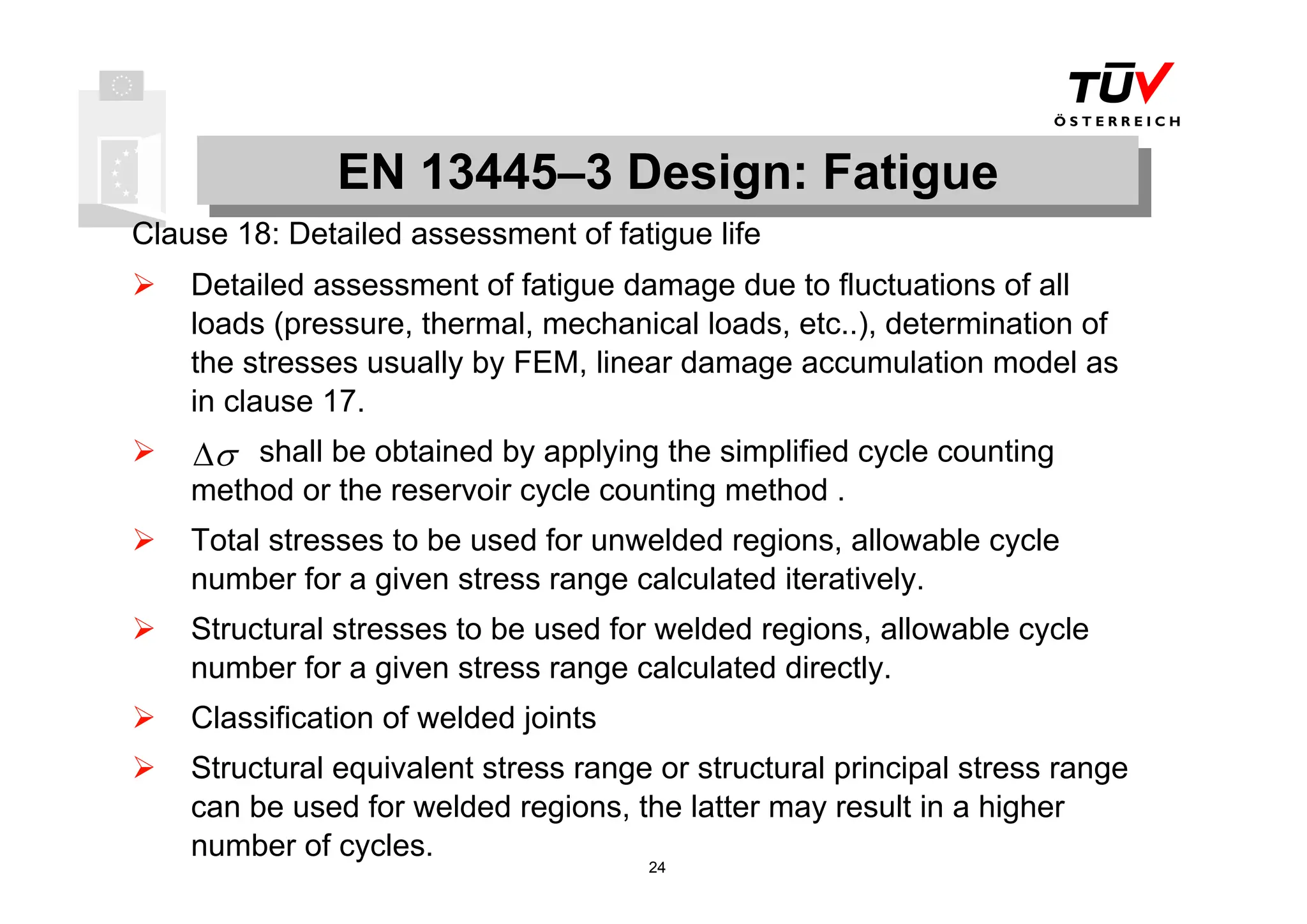 BS EN 13445 overview Workshop on PED doc. | PDF