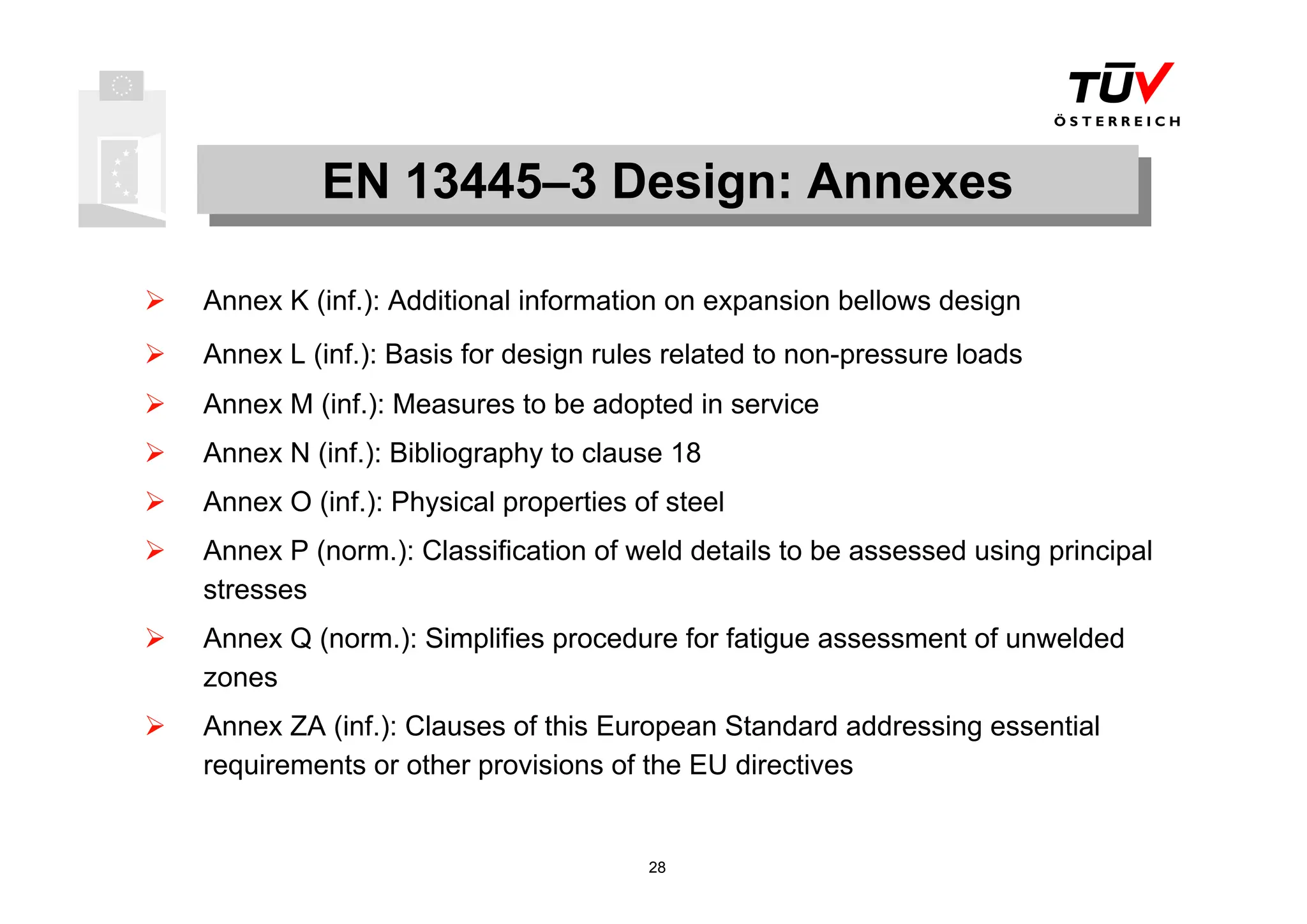 BS EN 13445 overview Workshop on PED doc. | PDF