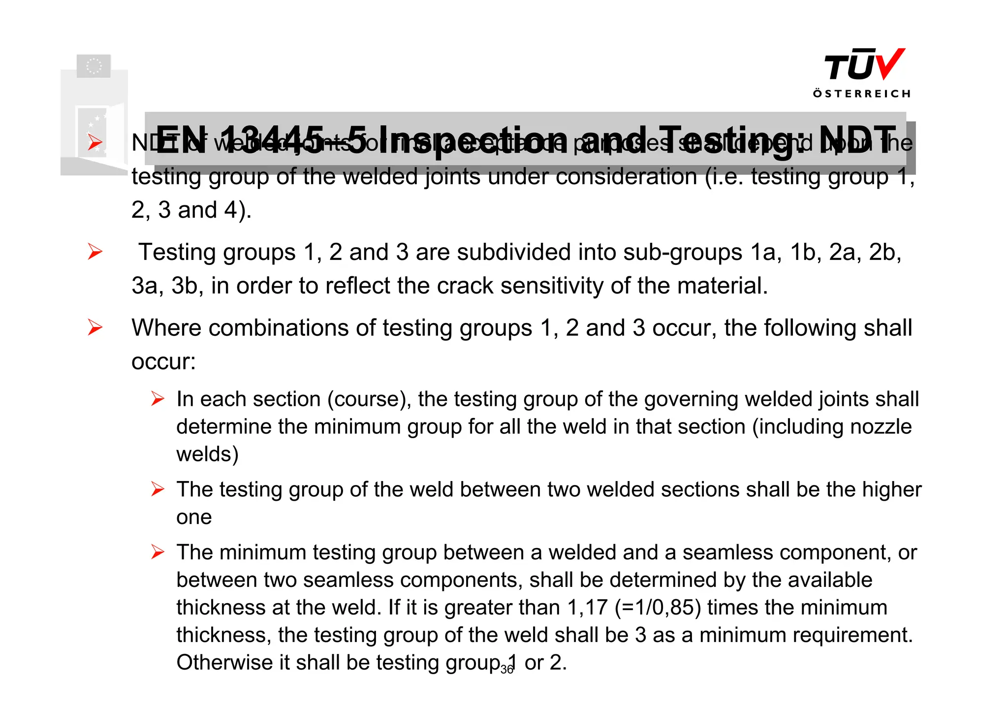BS EN 13445 overview Workshop on PED doc. | PDF