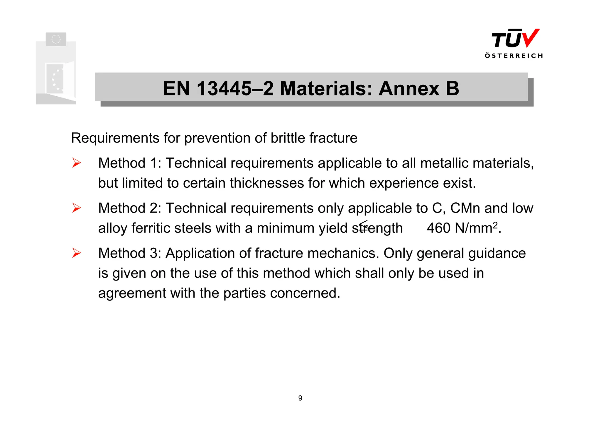 BS EN 13445 overview Workshop on PED doc. | PDF