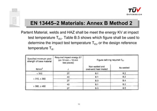 BS EN 13445 overview Workshop on PED doc. | PDF