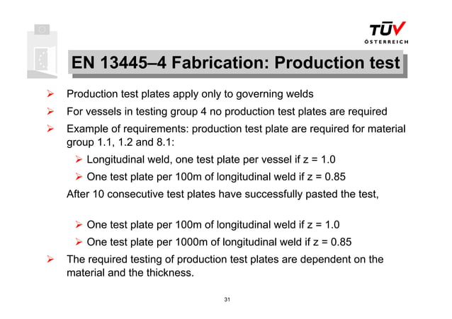 BS EN 13445 overview Workshop on PED doc. | PDF | Physics | Science