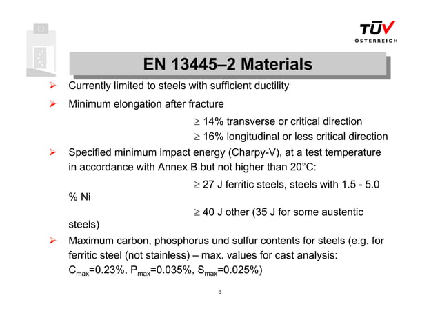 BS EN 13445 overview Workshop on PED doc. | PDF | Physics | Science