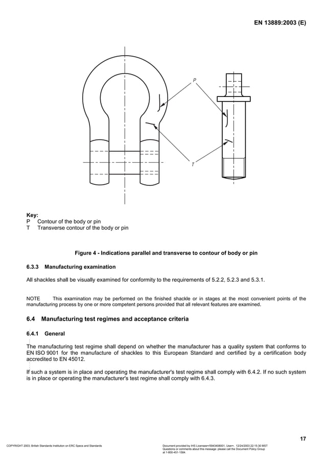 Bs en 13889 2003(forged steel shackles for general use - gra | PDF
