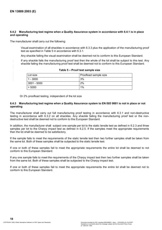 Bs en 13889 2003(forged steel shackles for general use - gra | PDF