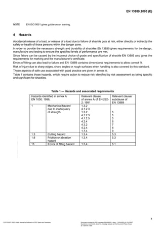 Bs en 13889 2003(forged steel shackles for general use - gra | PDF