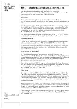 Bs en 28510 1-1993--[2015-05-12--11-42-31 pm] | PDF | Science