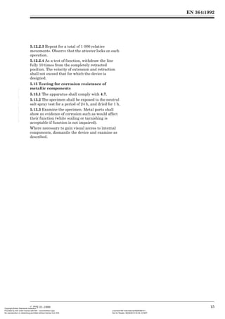 Bs en 364_1993-personal protective equipment against falls from a ...