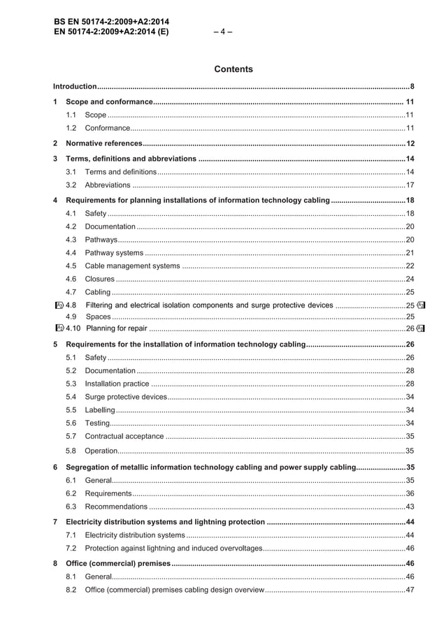 BS EN 50174-2-2009 + A2-2014.pdf | Technology & Computing