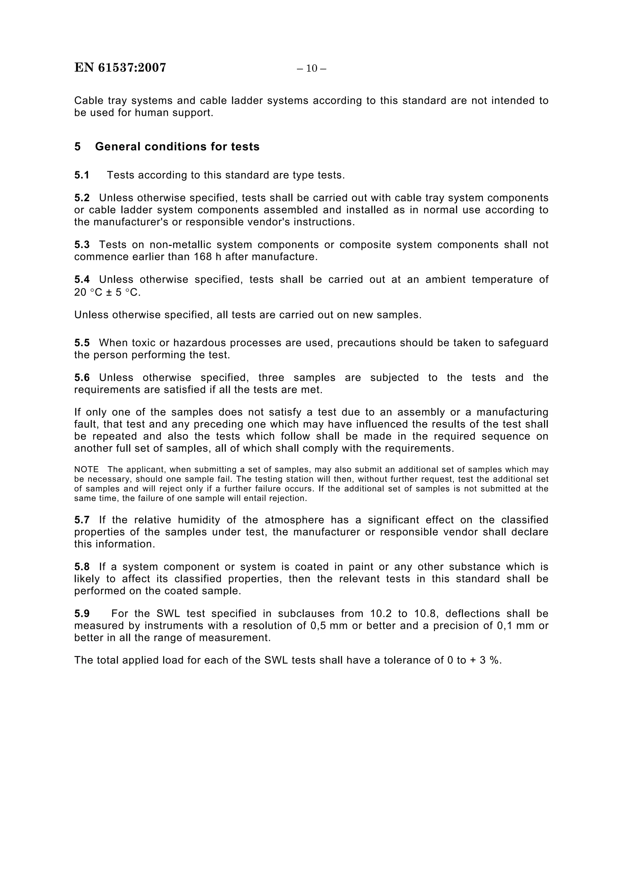 BS EN 61537 2007 Cable management_ Cable tray systems and cable ladder ...