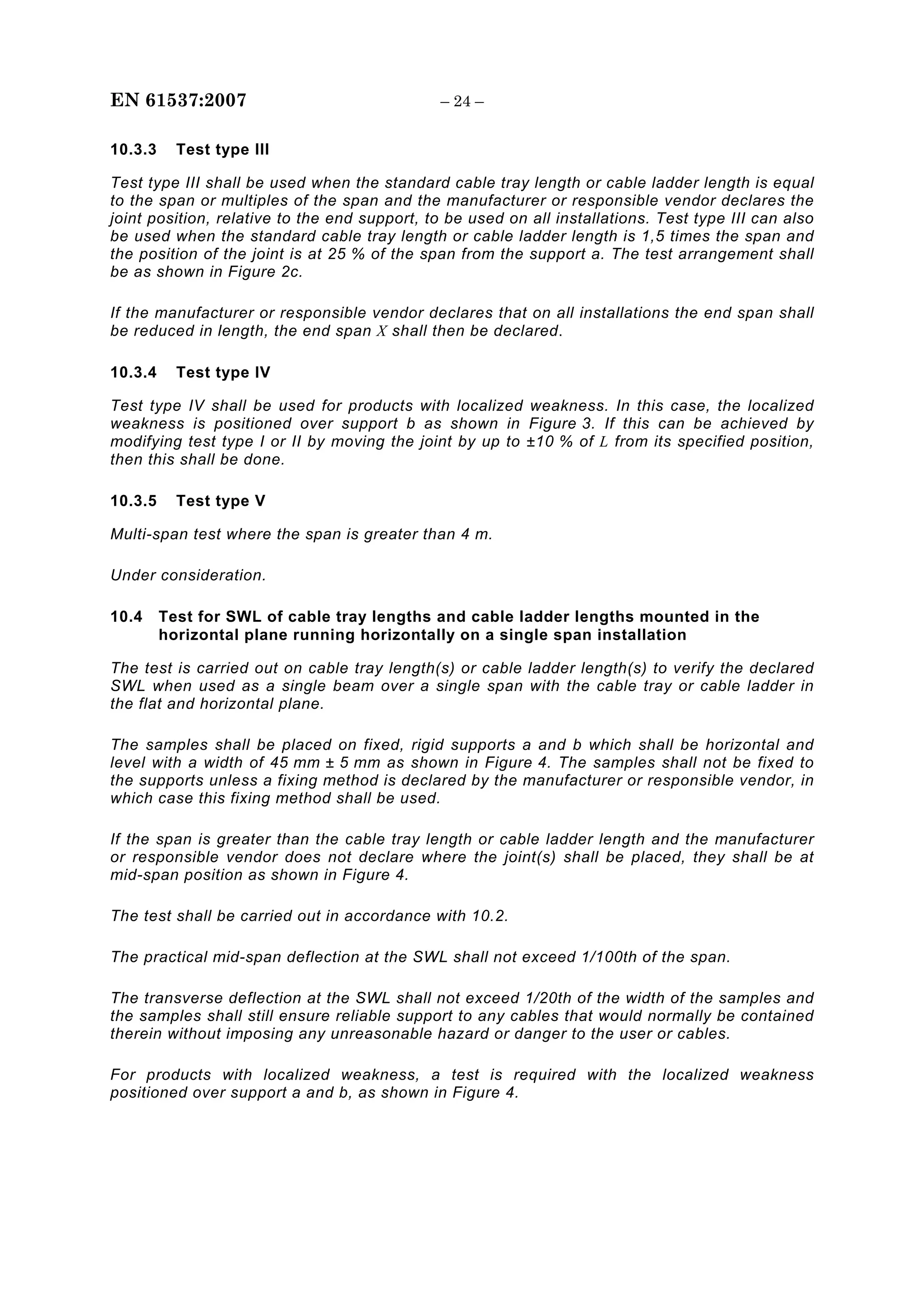 BS EN 61537 2007 Cable management_ Cable tray systems and cable ladder ...