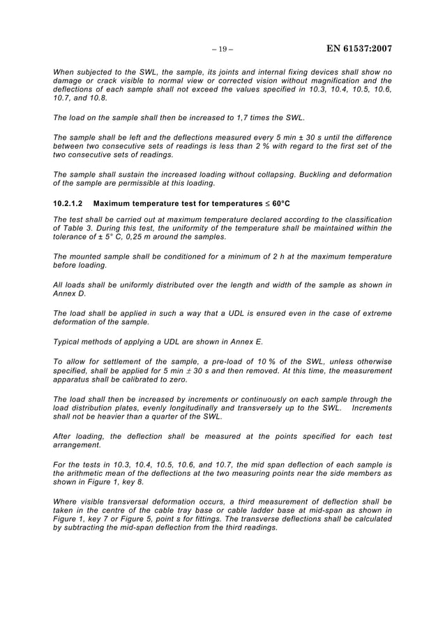 BS EN 61537 2007 Cable management_ Cable tray systems and cable ladder ...